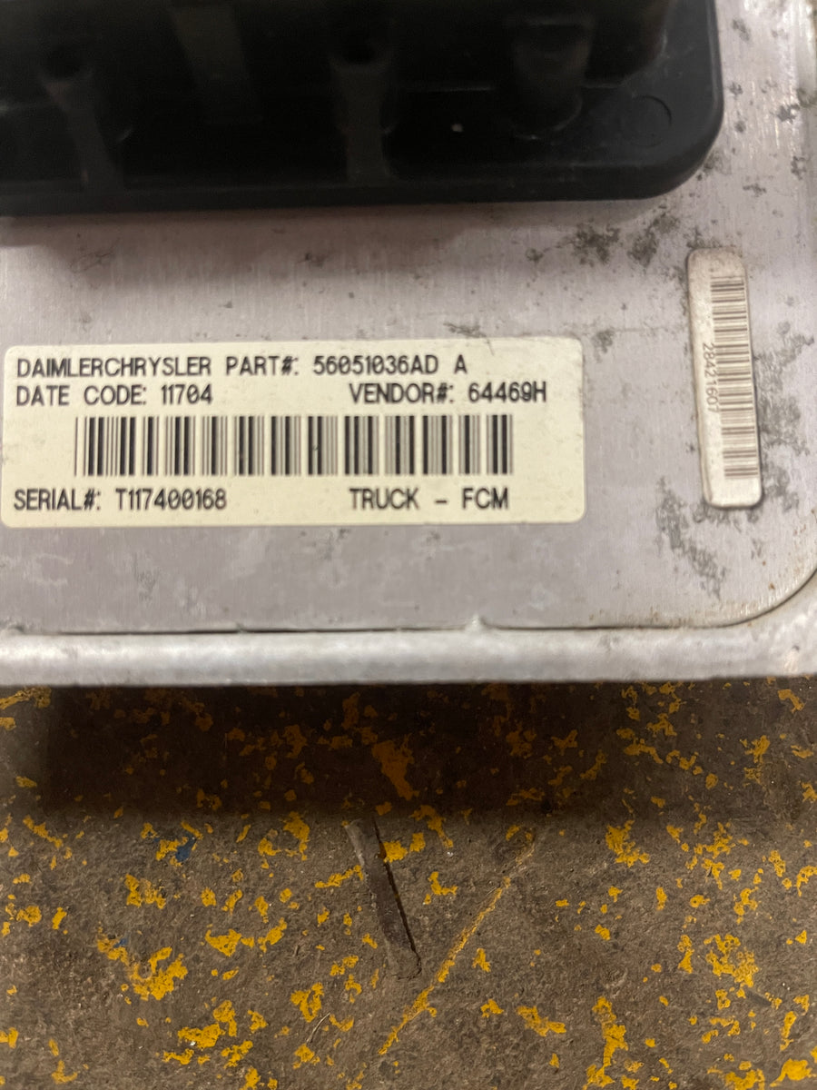 2002-2005 Dodge Ram Front Control Module – Used Parts Online Network
